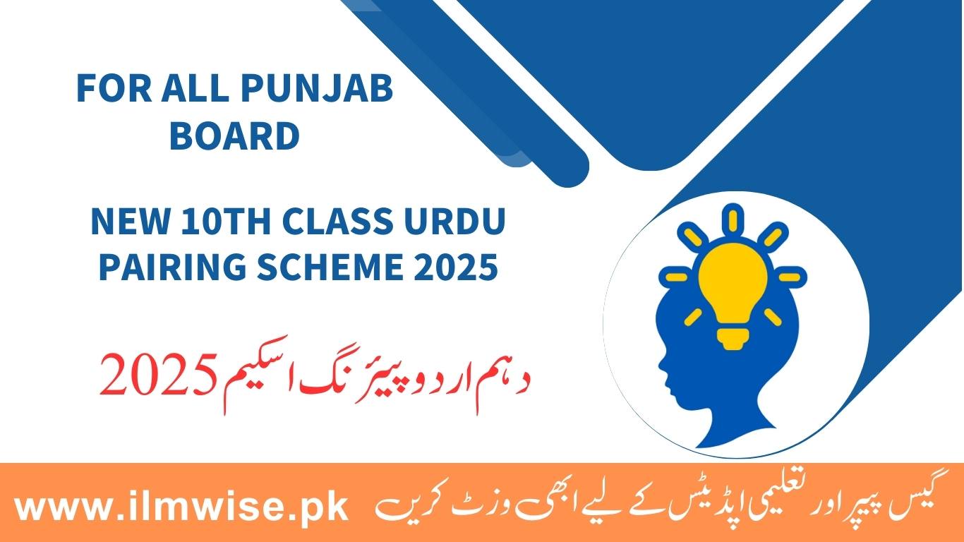 English 9th Class Paper Pattern & Pairing Scheme 2025 – Punjab Board